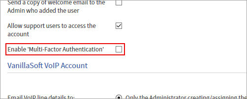 Enabling Multi-Factor Authentication (MFA) – VanillaSoft