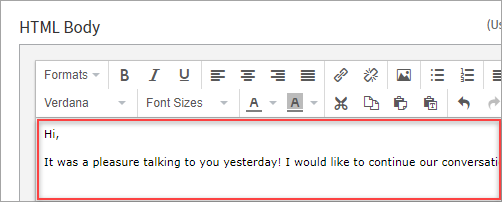 How To Create an Email Template – VanillaSoft