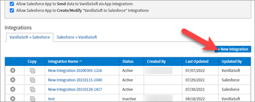Salesforce Object Mapping Configuration Vanillasoft