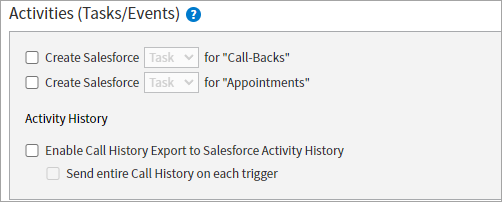Salesforce Object Mapping Activities Configuration Vanillasoft