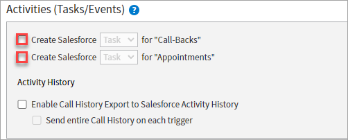Salesforce Object Mapping Activities Configuration Vanillasoft