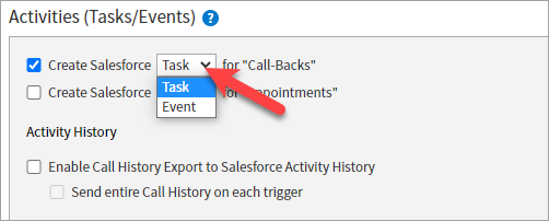 Salesforce Object Mapping: Activities Configuration – VanillaSoft