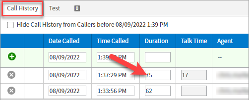 Viewing Call Duration & Talk Time – Vanillasoft